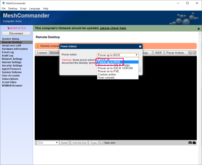 Intel AMTを利用できるOSS “Mesh Commander”のインストール と HP Compaq 8200 Elite sff の ...